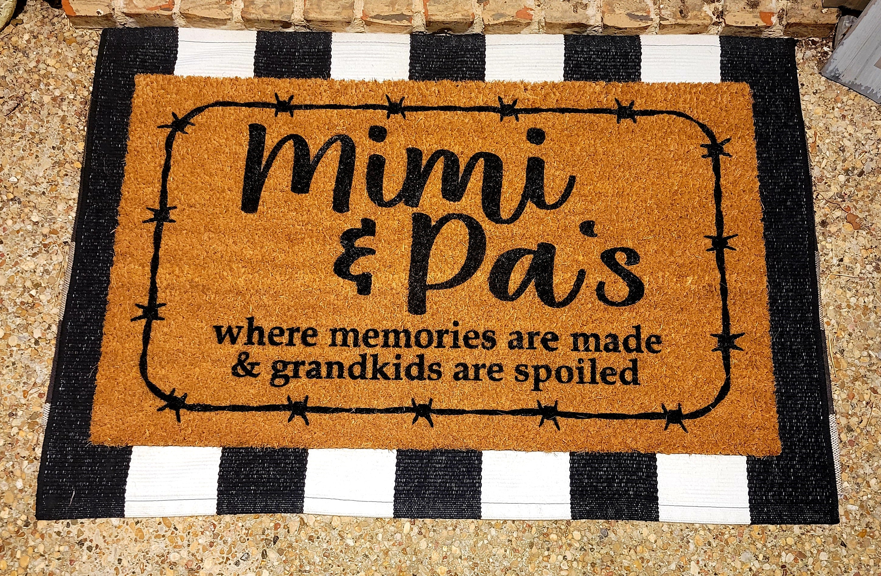 Grandparent Memories Doormat – Simply She-nannigans