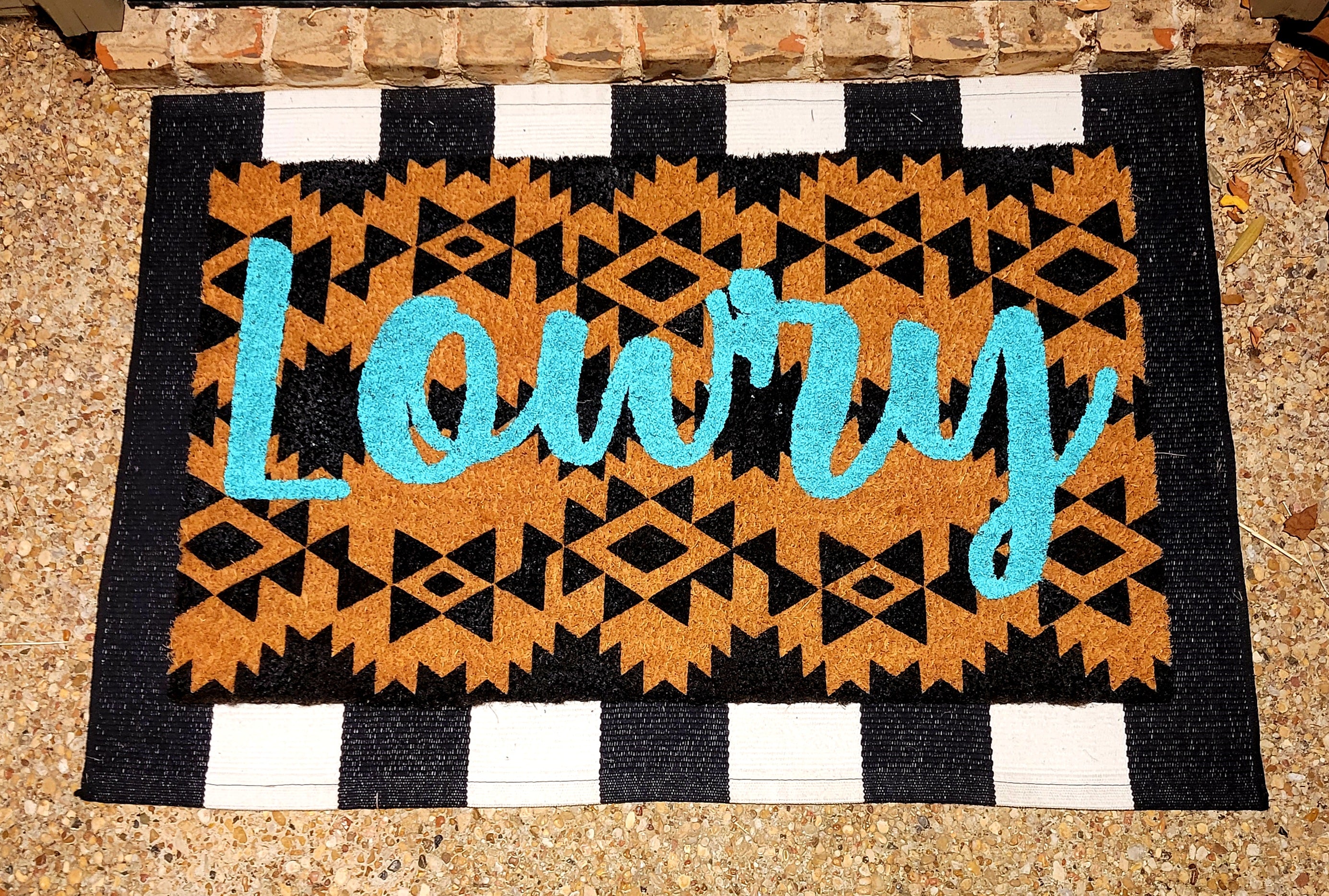 Aztec Name Doormat – Simply She-nannigans